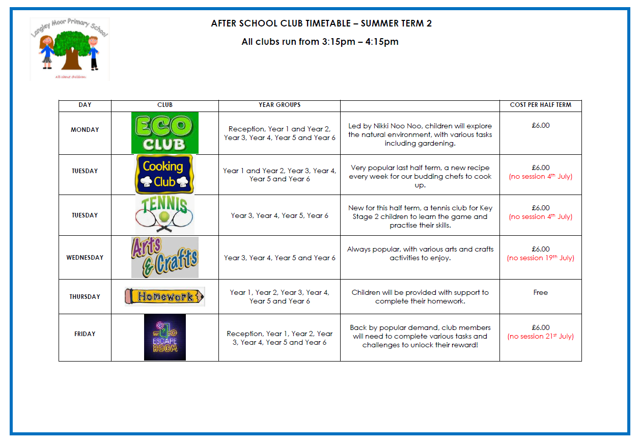 Langley Moor Primary School - After School Clubs & Wraparound Care